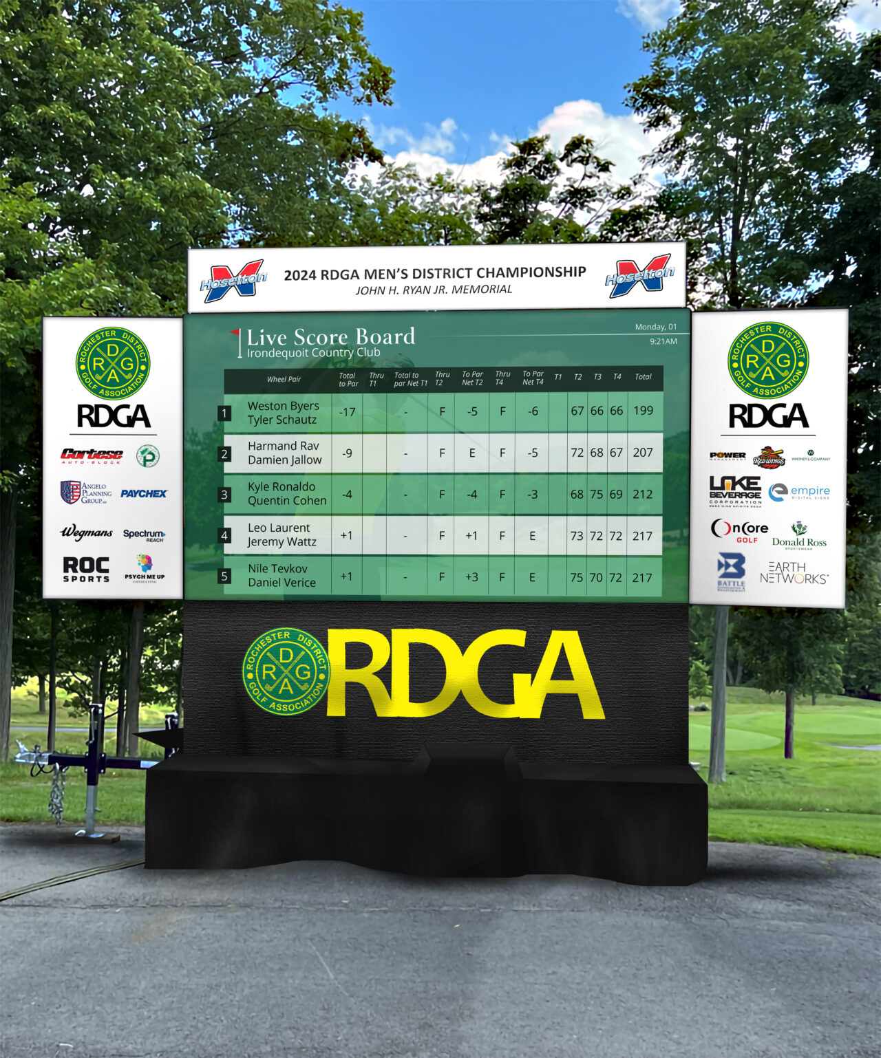 Golf LED Signs with Live Leaderboards